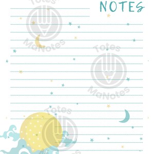 12 Printable PDF Full Moon Notes - Etsy
