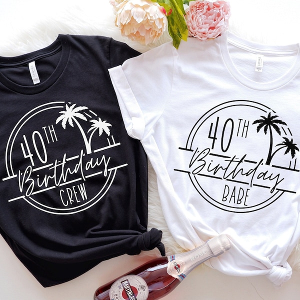 40th Birthday Trip T Shirt - Etsy