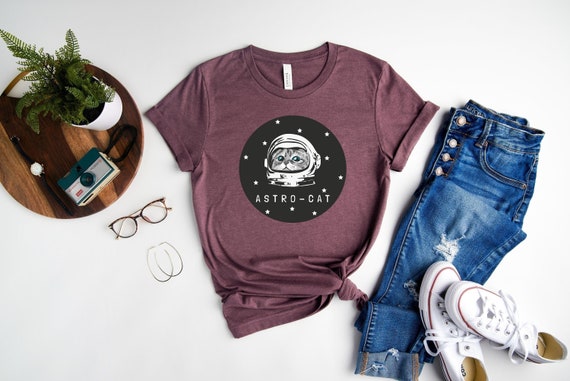 Astronaut Cat Shirt Space Cat Shirt Pet Graphic Tee Cat - Etsy Astronaut Cat Shirt Space Cat Shirt Pet Graphic Tee Cat - Etsy
