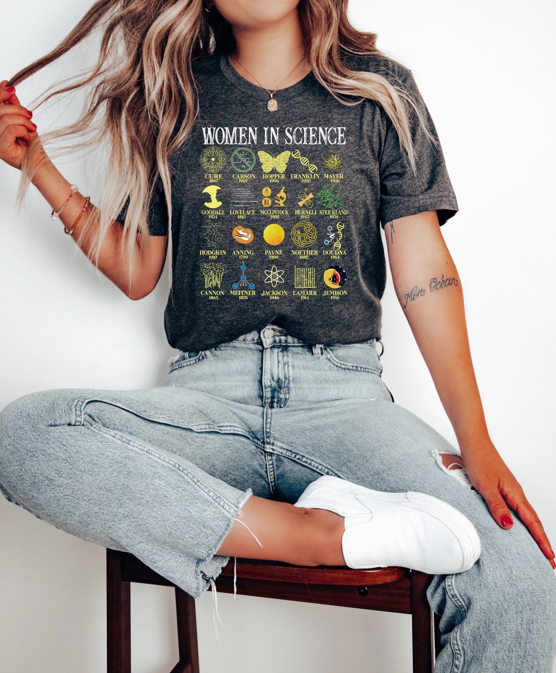 Woman in Science Shirt, Science Shirt, Preppy Aesthetic Shirt ...