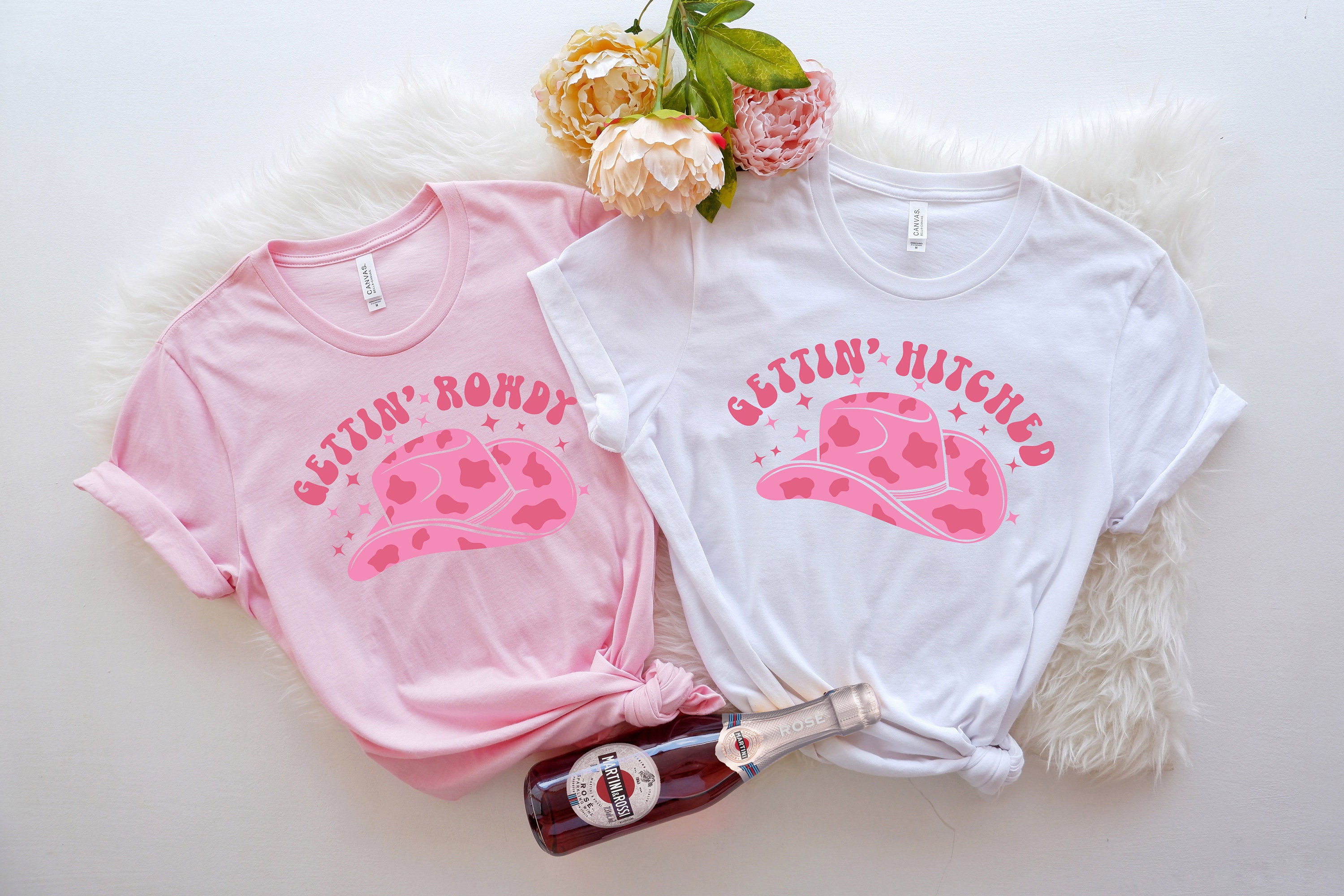 Getting Hitched Rowdy Shirt Country Bachelorette Shirt - Etsy