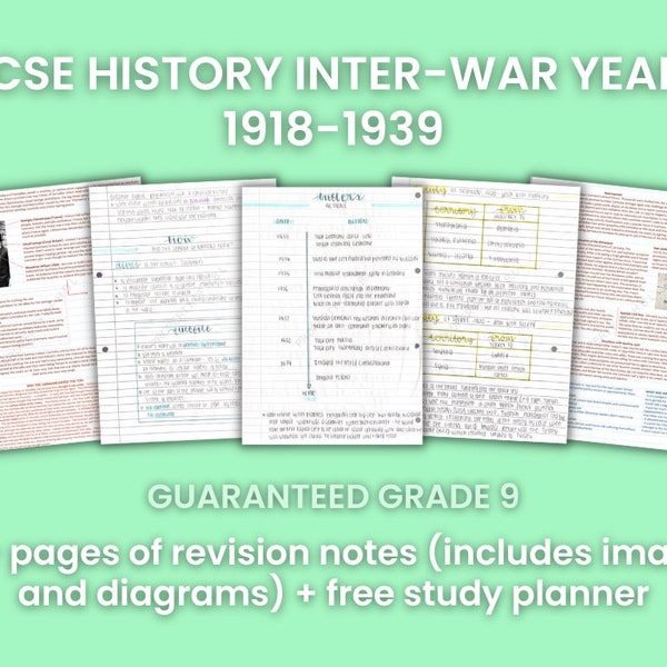 Grade 9 History Notes - Etsy