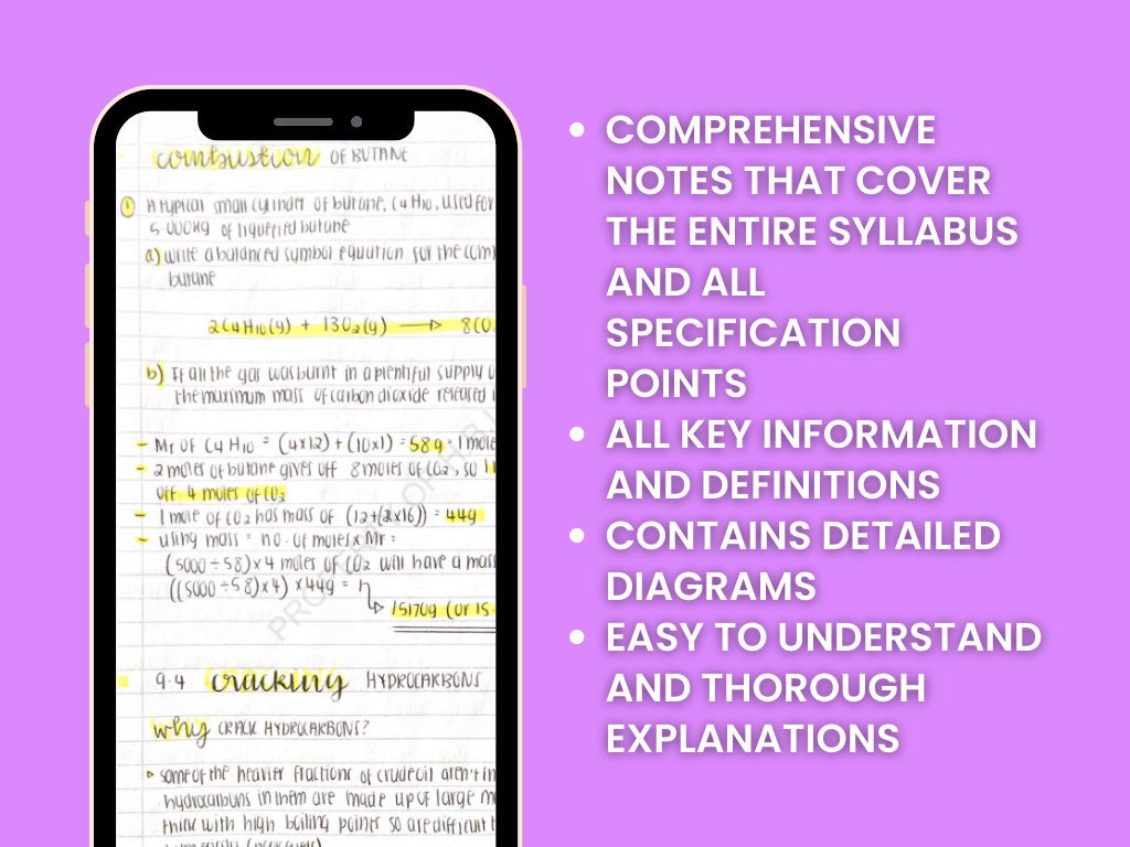 GCSE Chemistry Paper 2 Revision Notes Grade 9/A - Etsy
