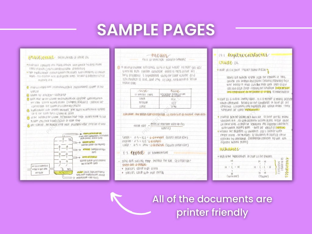 GCSE Chemistry Paper 2 Revision Notes Grade 9/A - Etsy