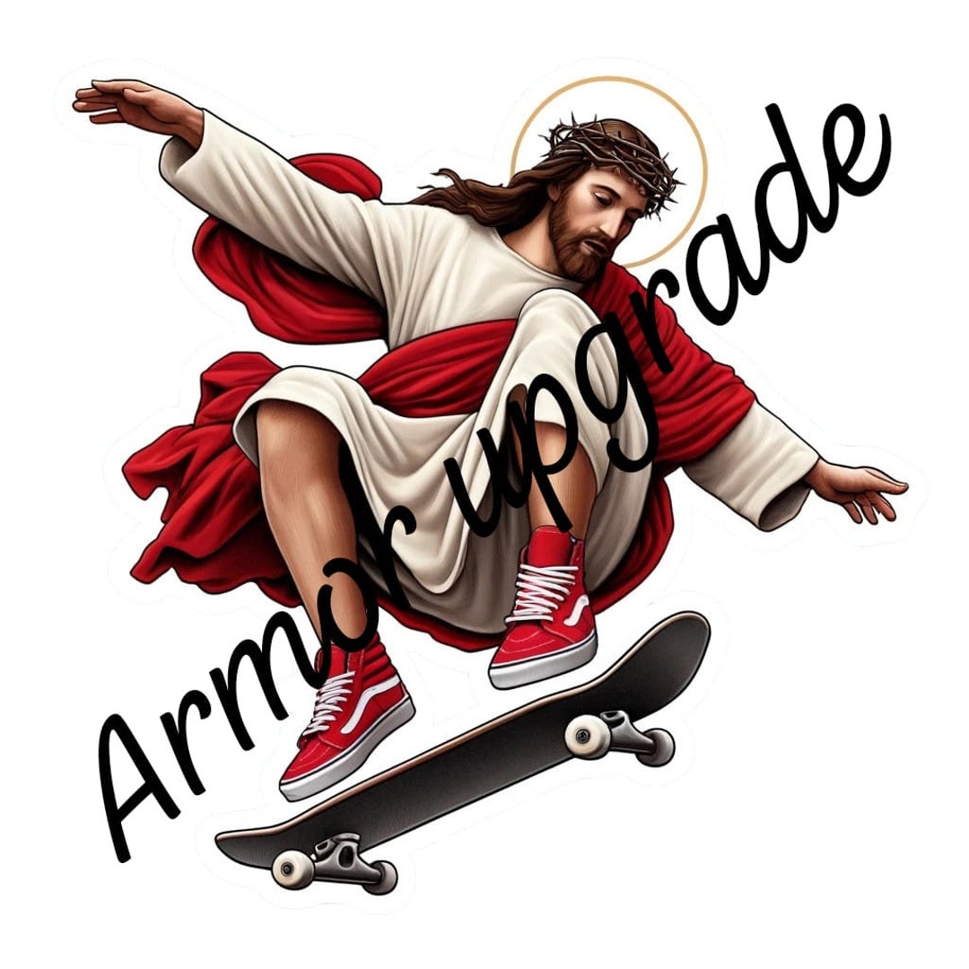 Jesus Holy Kickflip Weatherproof Vinyl Sticker - Etsy