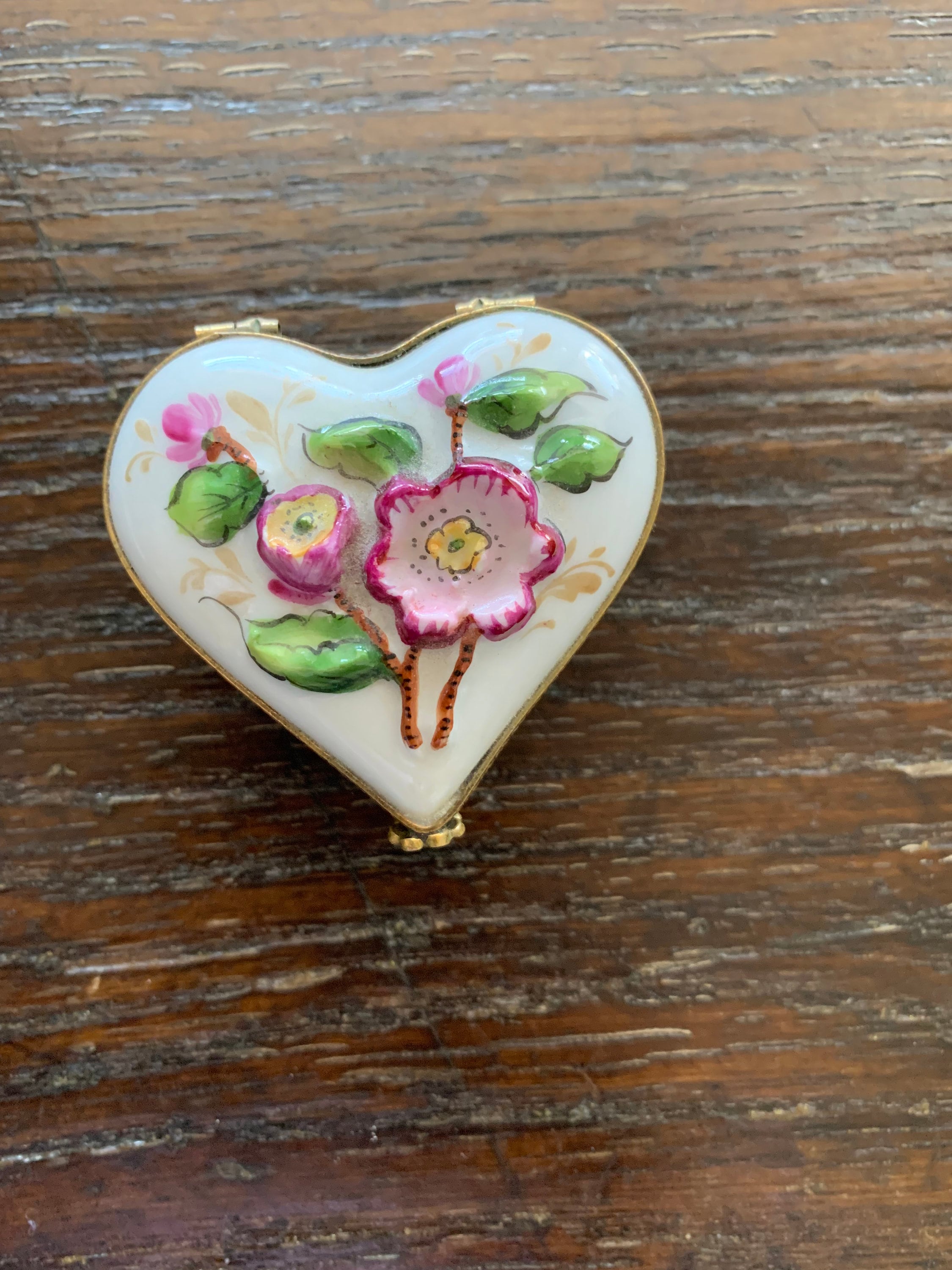 Limoges Heart Box - Etsy