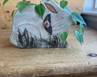 Napco Napcoware Japan Planter 9236 Bunny Rabbits - Etsy