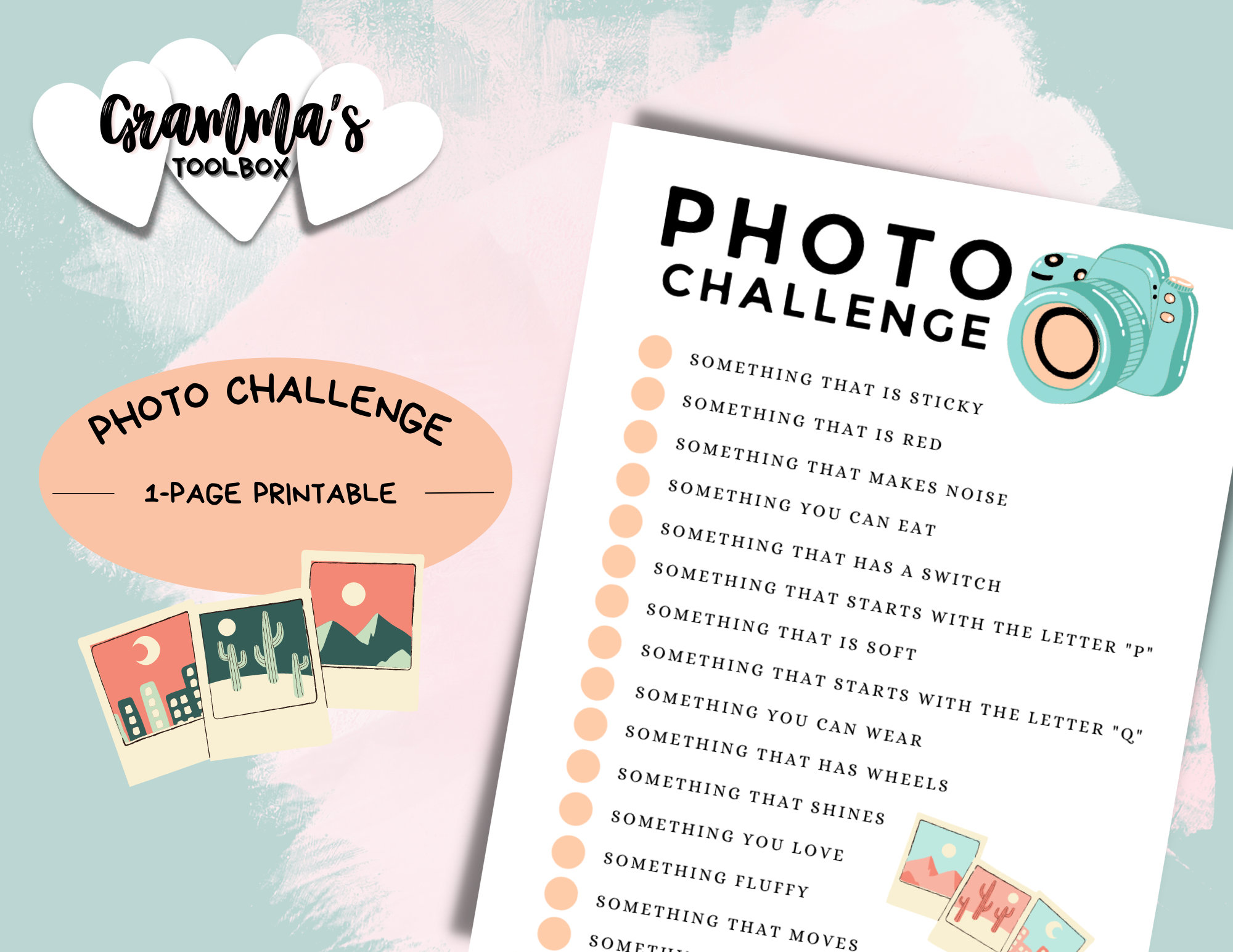 Photo Challenge!! Printables for Kids and Adults, Indoor and Outdoor ...