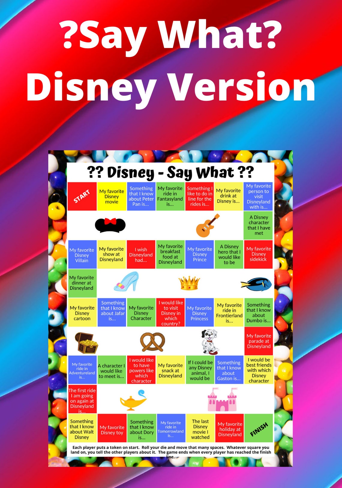 Say What Printable Board Game Printable Fun Pages for Kids - Etsy Canada