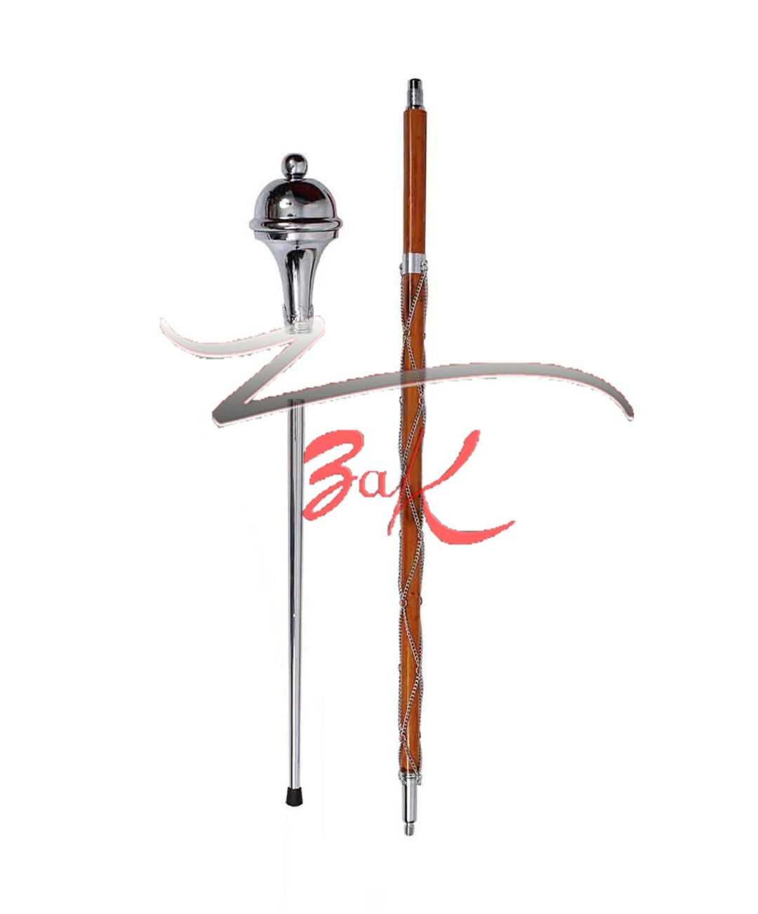 Major Mace Drum Stave Stick Plain Ball Chrome Head - Etsy