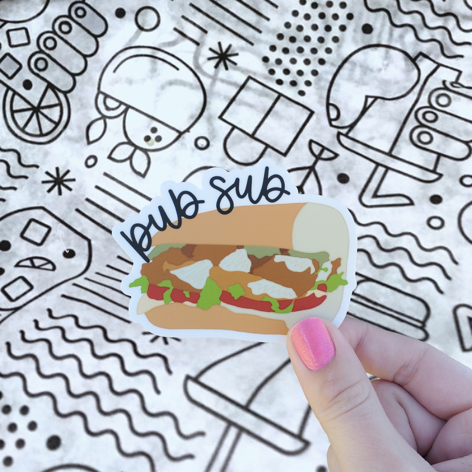 Pub Sub Sticker | Sandwich · Deli · Floridian · Southern · Decal ...