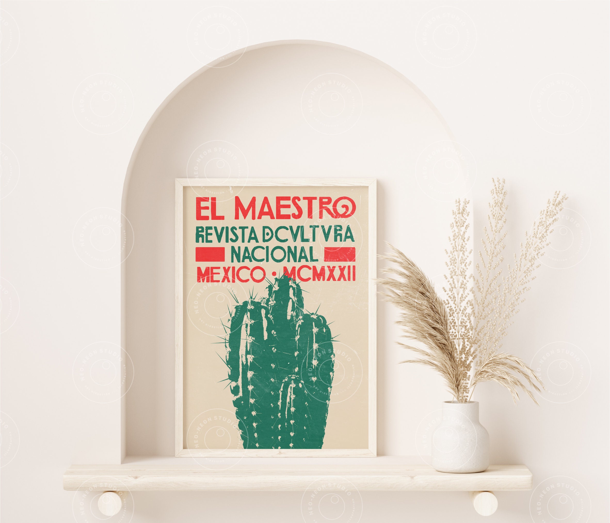 Mexican Vintage Art Print El Maestro Poster Mexican Poster - Etsy