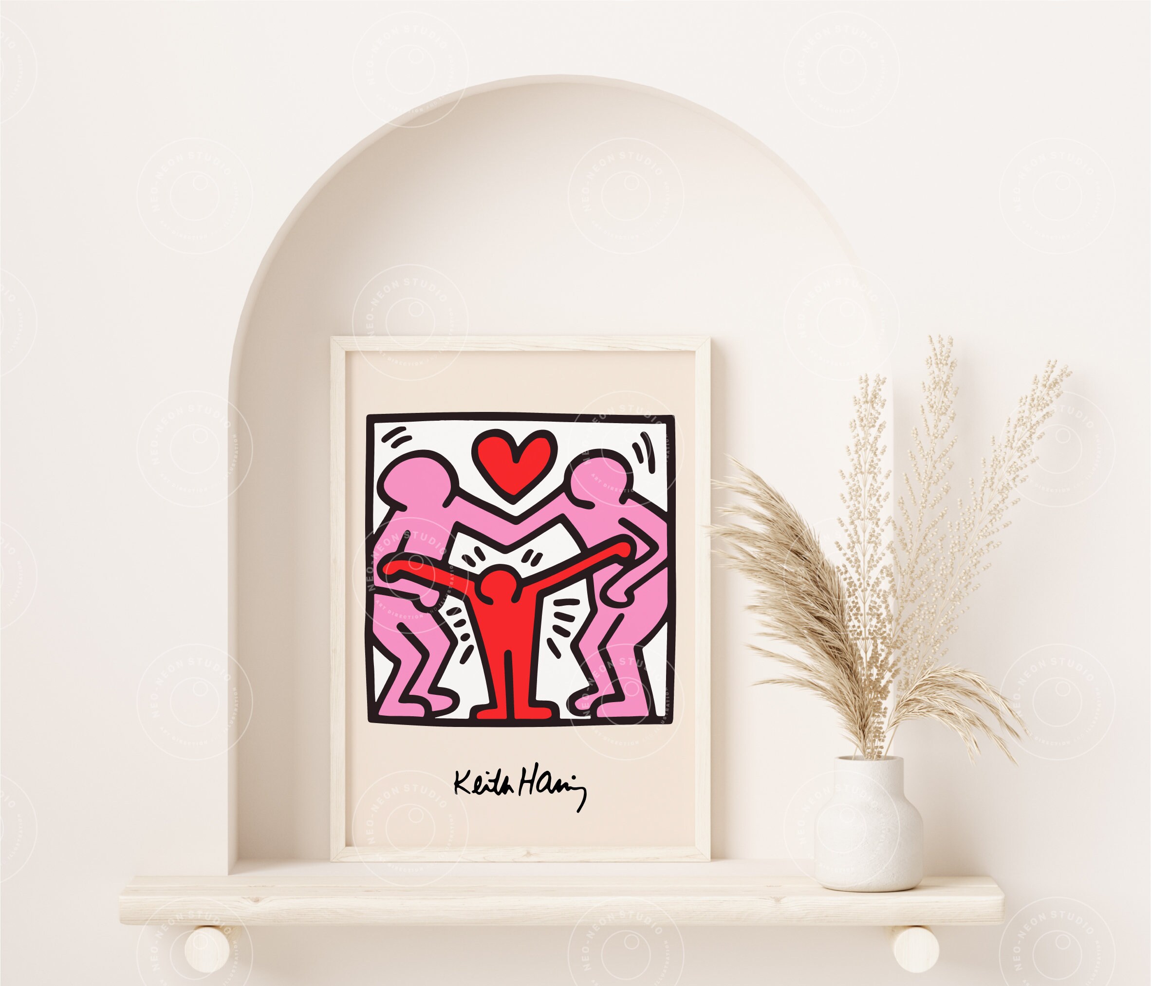 Keith Haring Family Poster Keith Haring Print Line Art - Etsy Canada