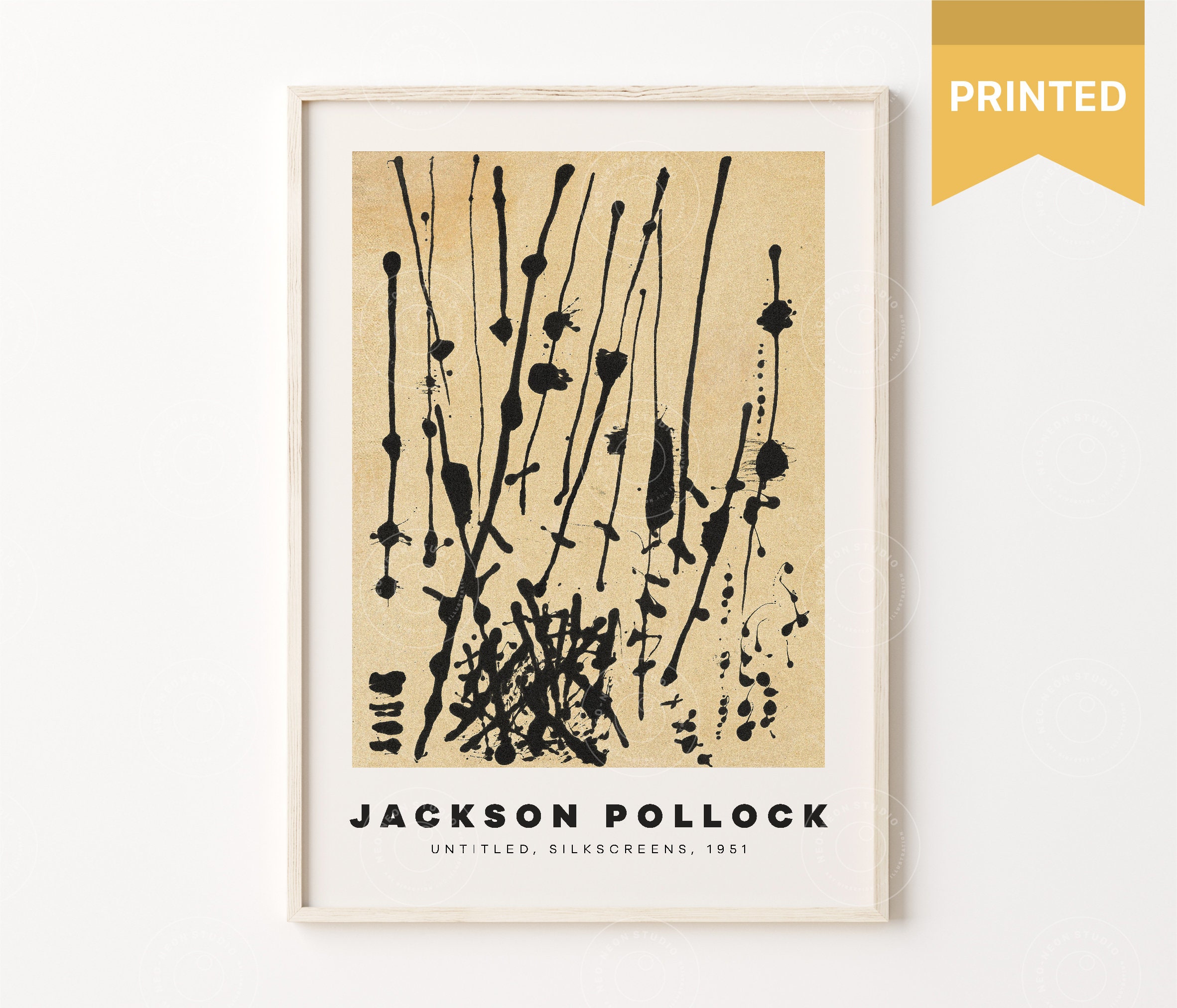 Pollock Art Print, Jackson Pollock Poster, Jackson Pollock Painting ...
