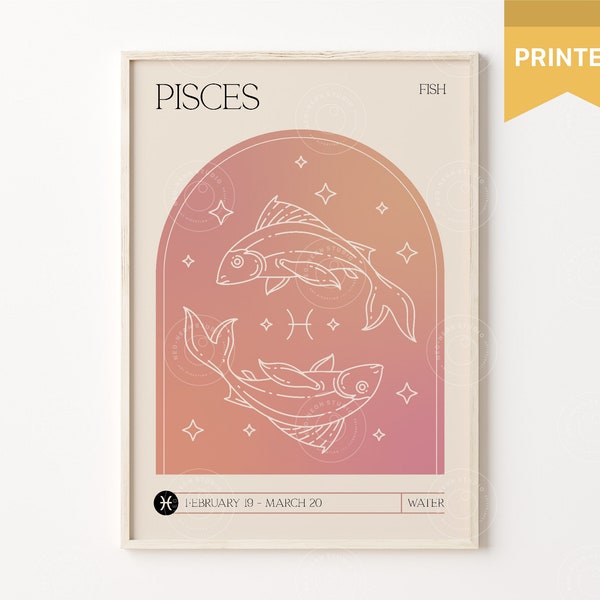 Pisces Art Print - Etsy