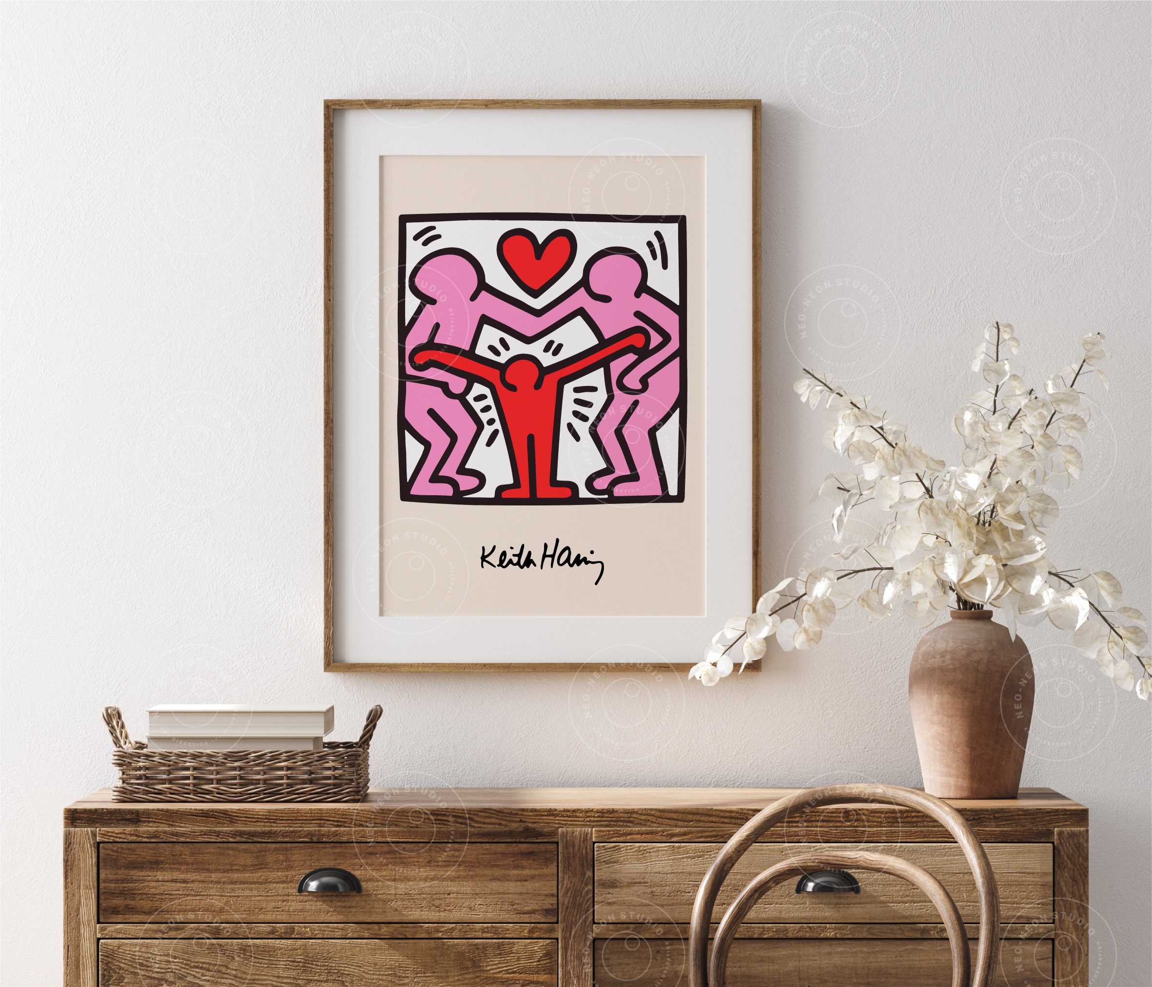 Keith Haring Family Poster Keith Haring Print Line Art - Etsy Canada