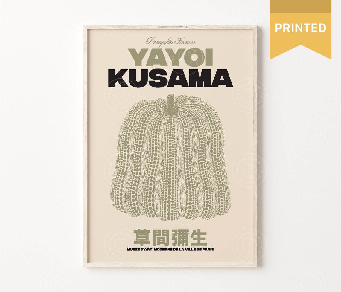 Yayoi Kusama Pumpkin Print, Kusama Pumpkin, Yayoi Kusama Infinity ...