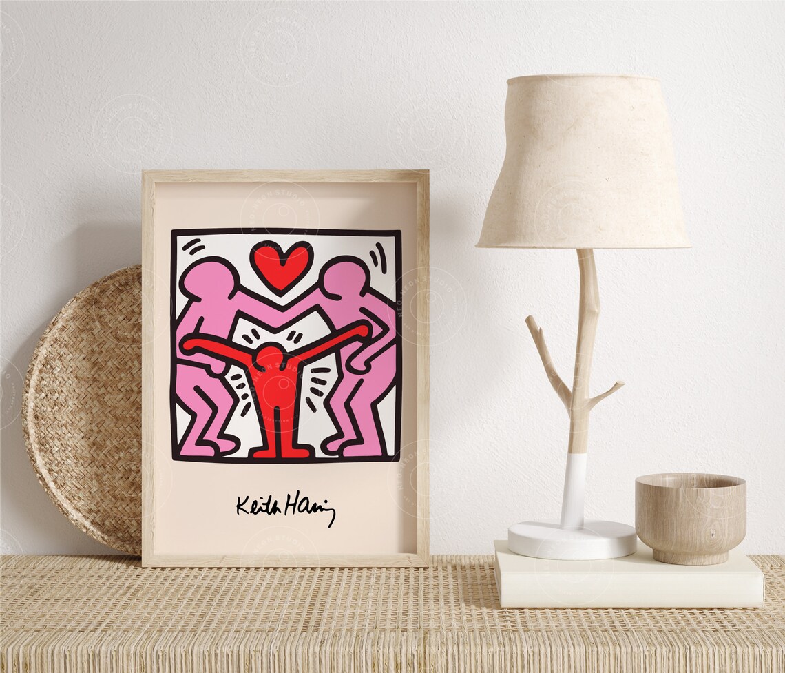 Keith Haring Family Poster Keith Haring Print Line Art - Etsy Canada