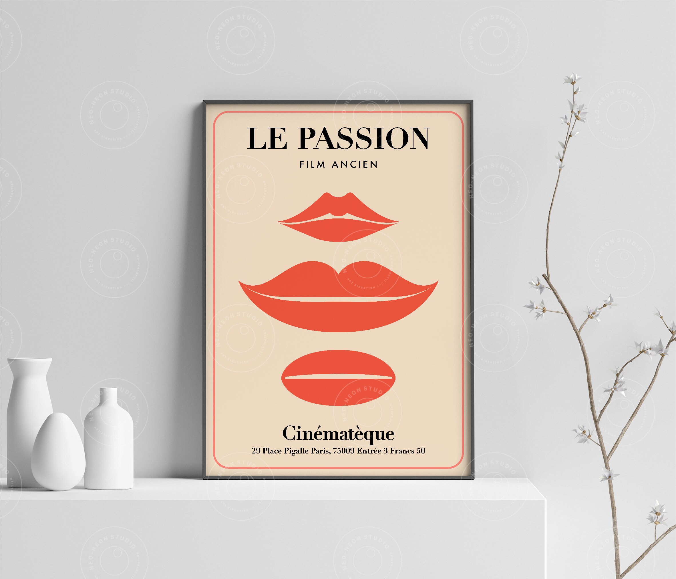 Vintage French Exhibition Print French Kiss Poster Bouvard Etsy