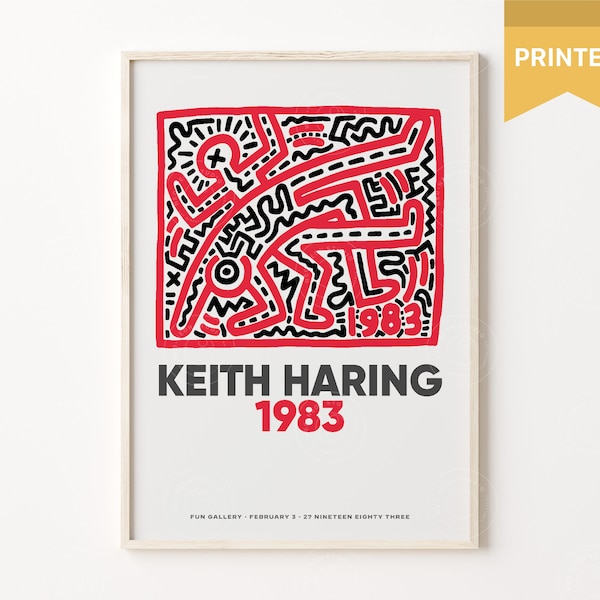 Keith Haring Humanism Poster - Etsy