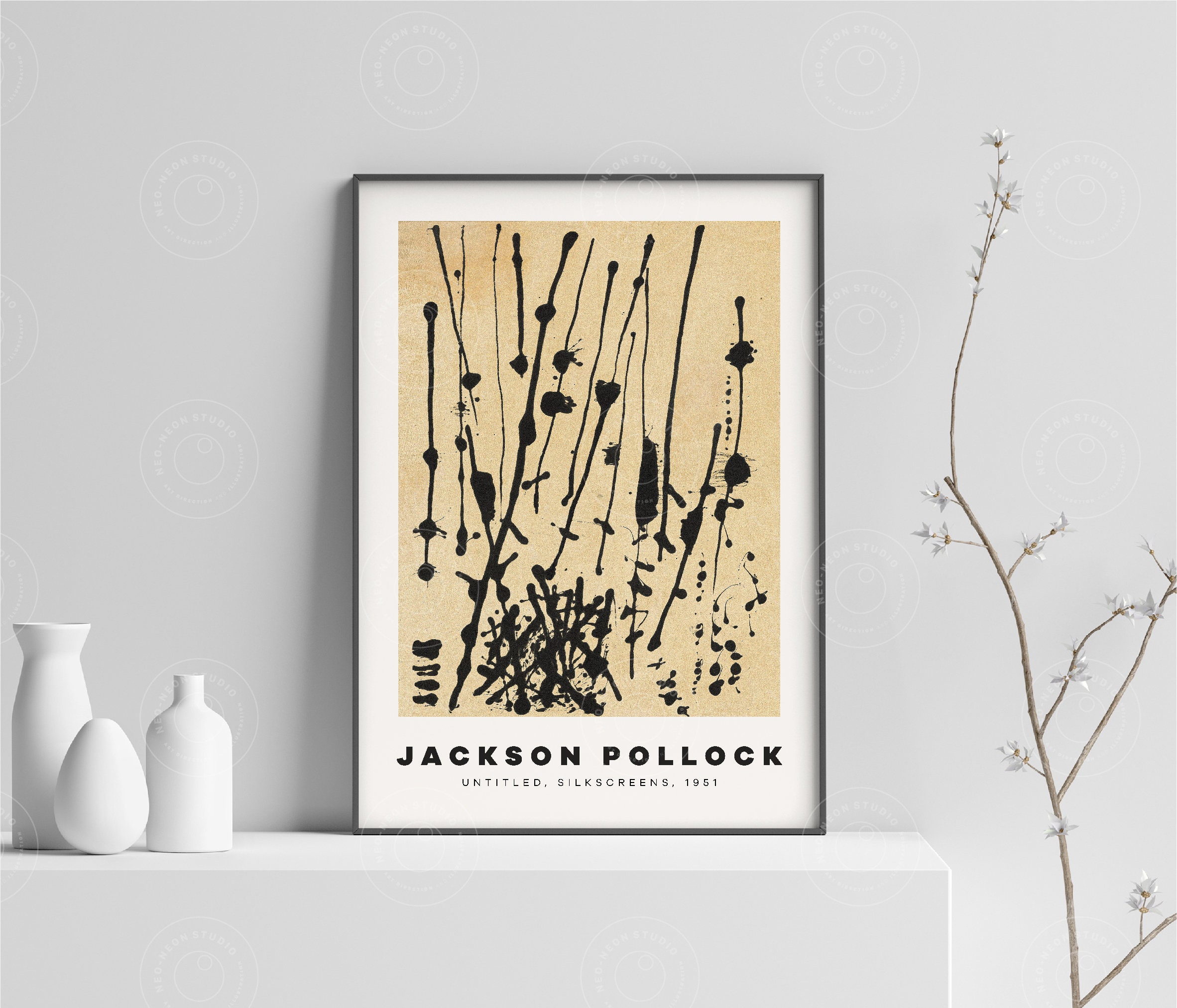 Pollock Art Print, Jackson Pollock Poster, Jackson Pollock Painting ...