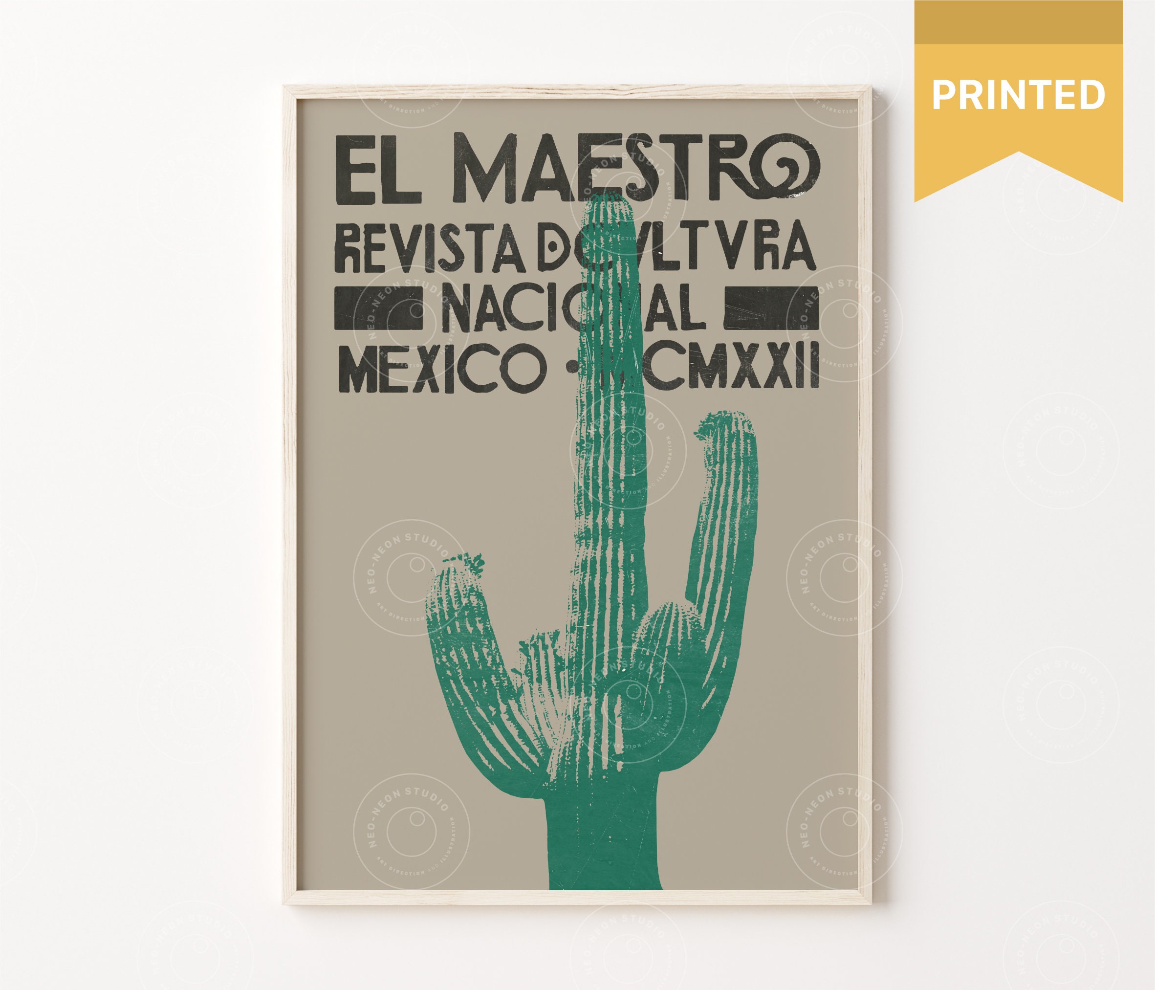 El Maestro Poster Mexican Vintage Art Print Mexican Poster - Etsy