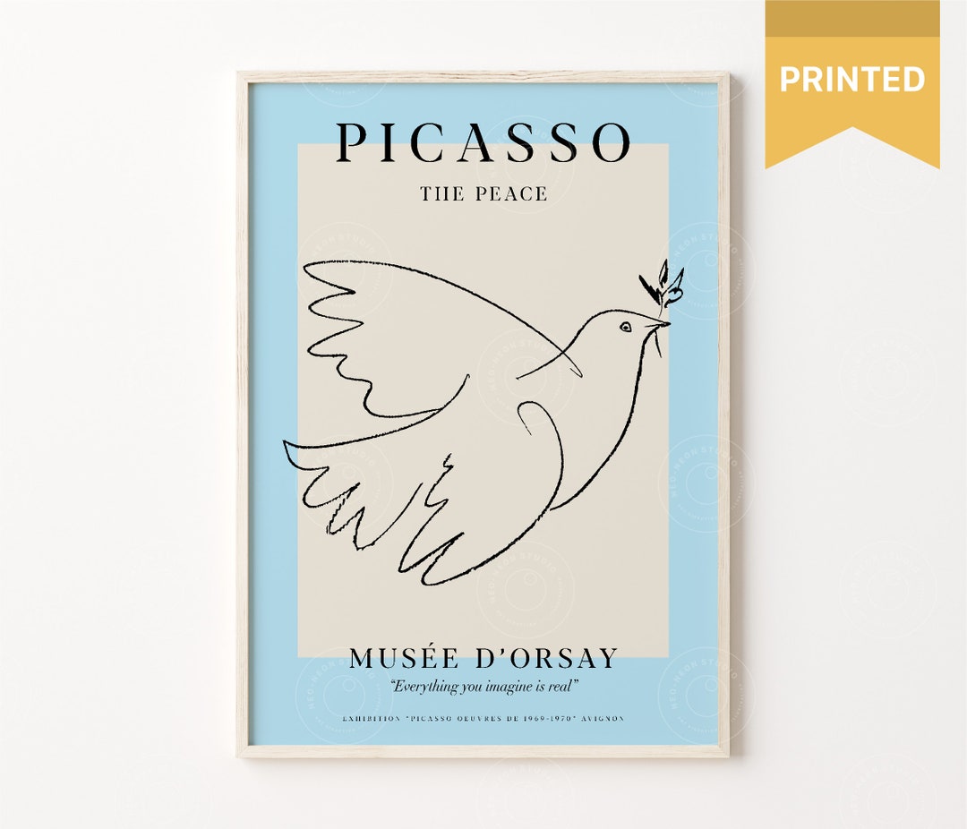 Picasso Peace Bird Print, Picasso Animal Print, Picasso Bird Sketch ...