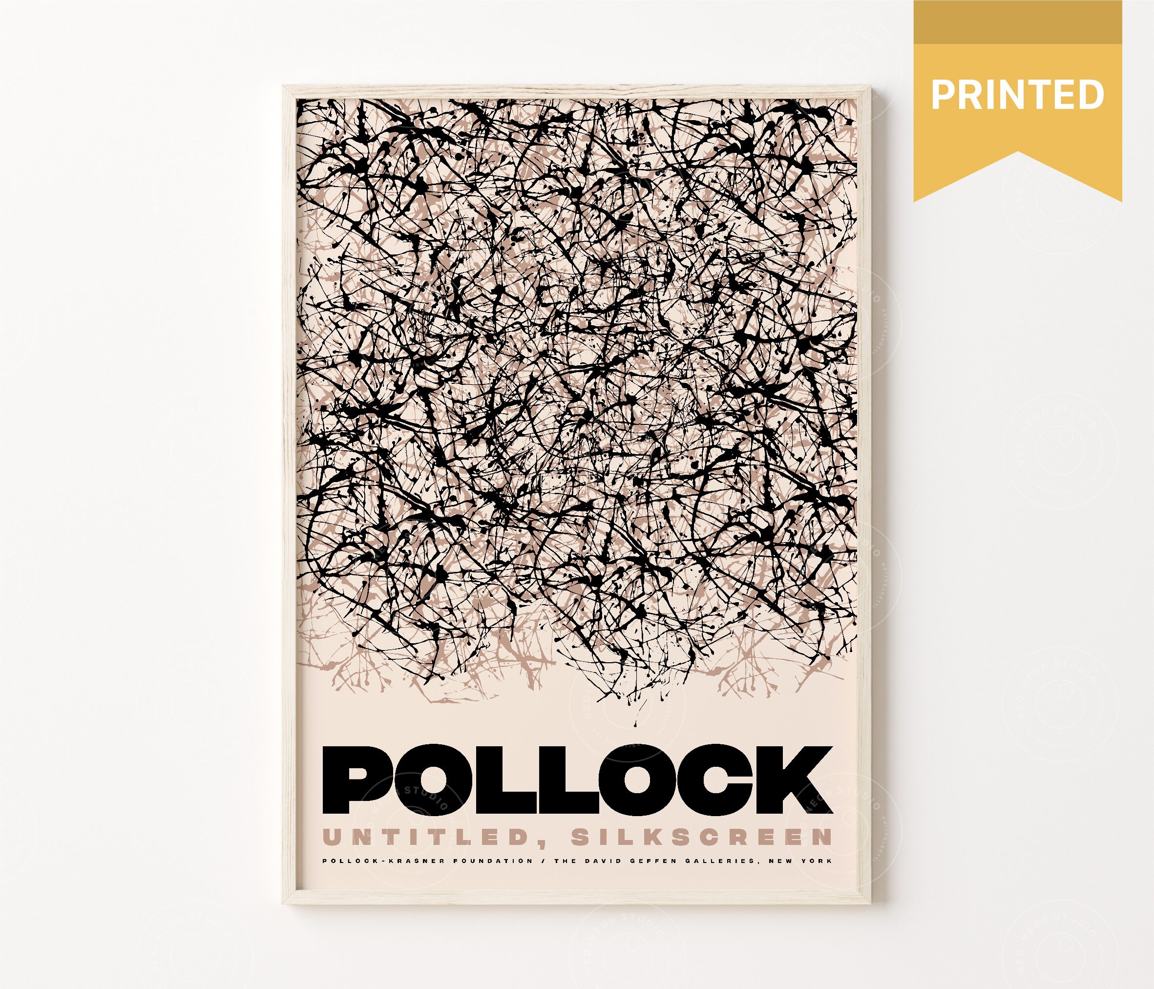 Jackson Pollock Poster, Jackson Pollock Painting, Pollock Art Print ...