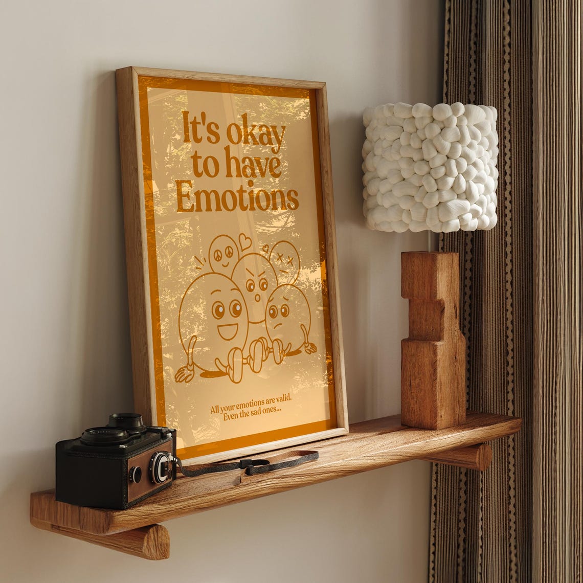 It's Okay to Have Emotions Inspirational Quote, Inspirational Wall Art ...