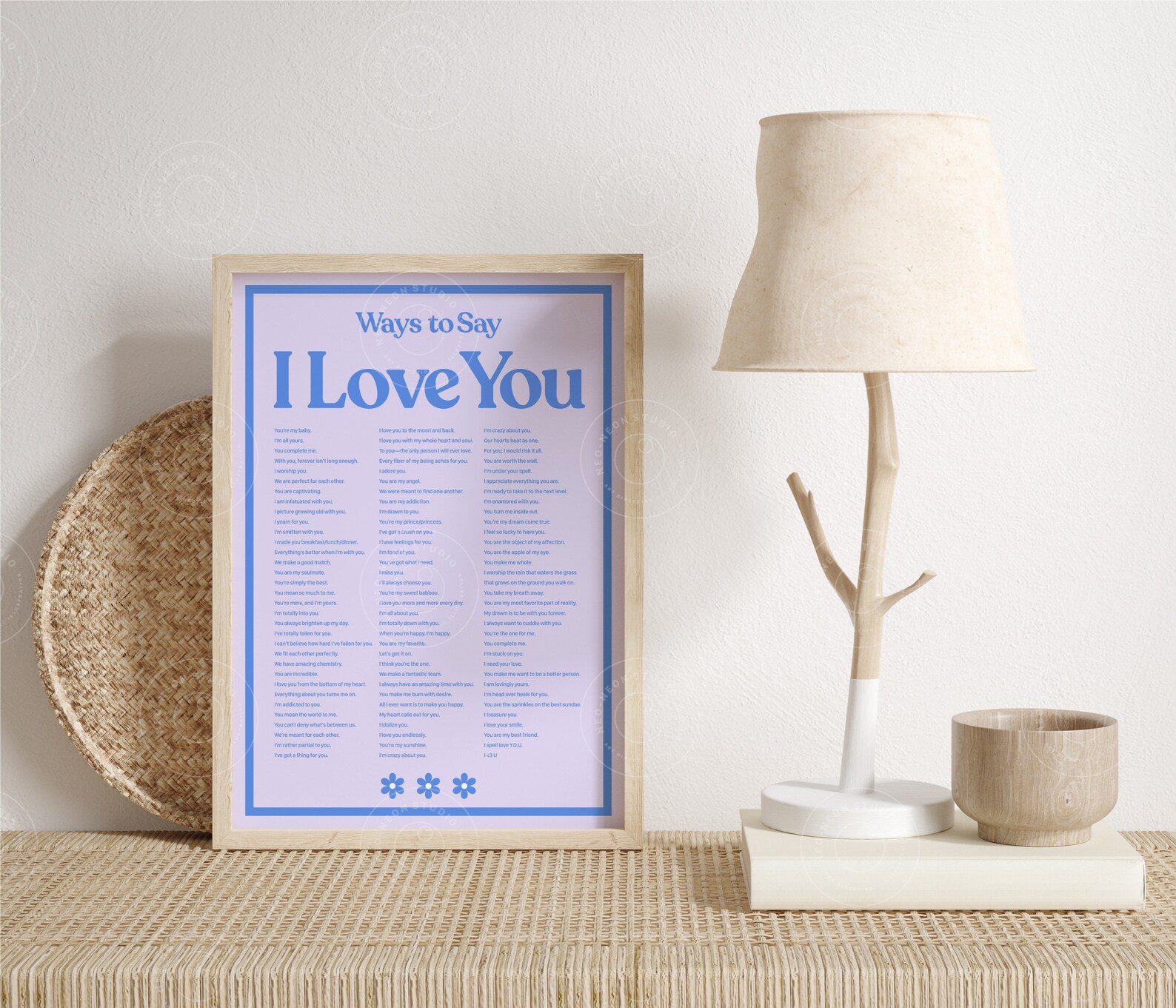 Ways to Say I Love You, I Love You Print, Typographic Poster, I Love ...
