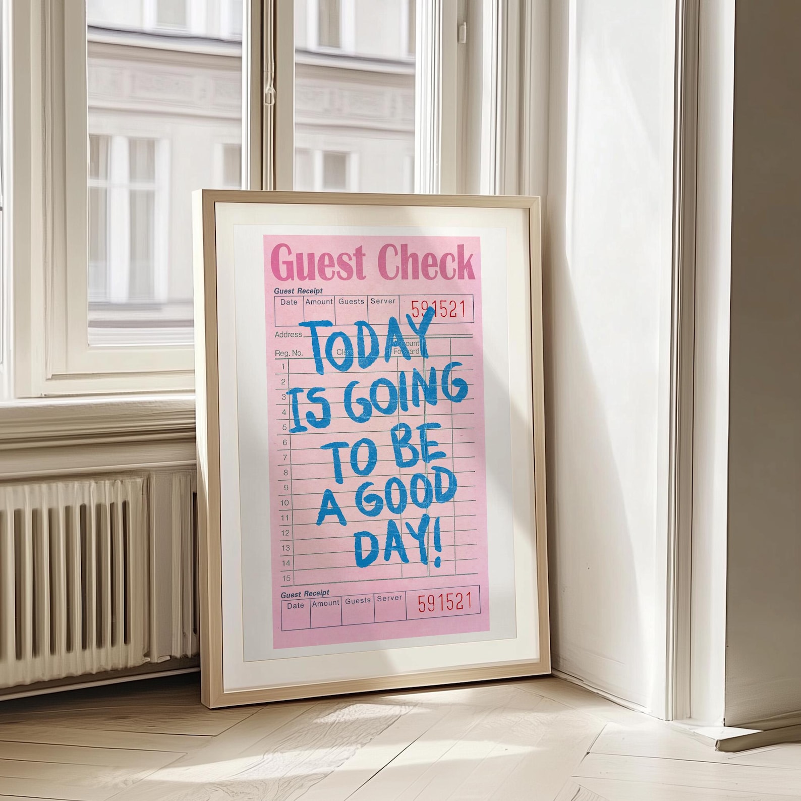 Today is Going to Be a Good Day! Guest Check Print, Daily Affirmation ...