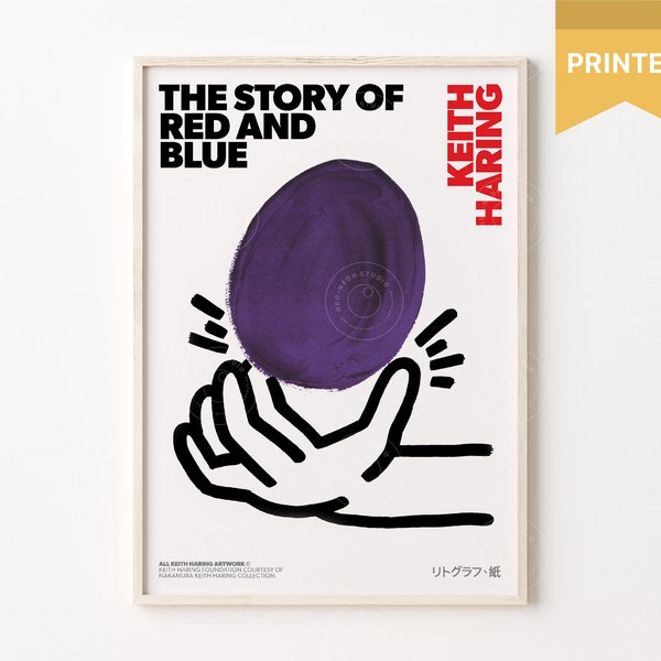 Keith Haring Humanism Poster - Etsy