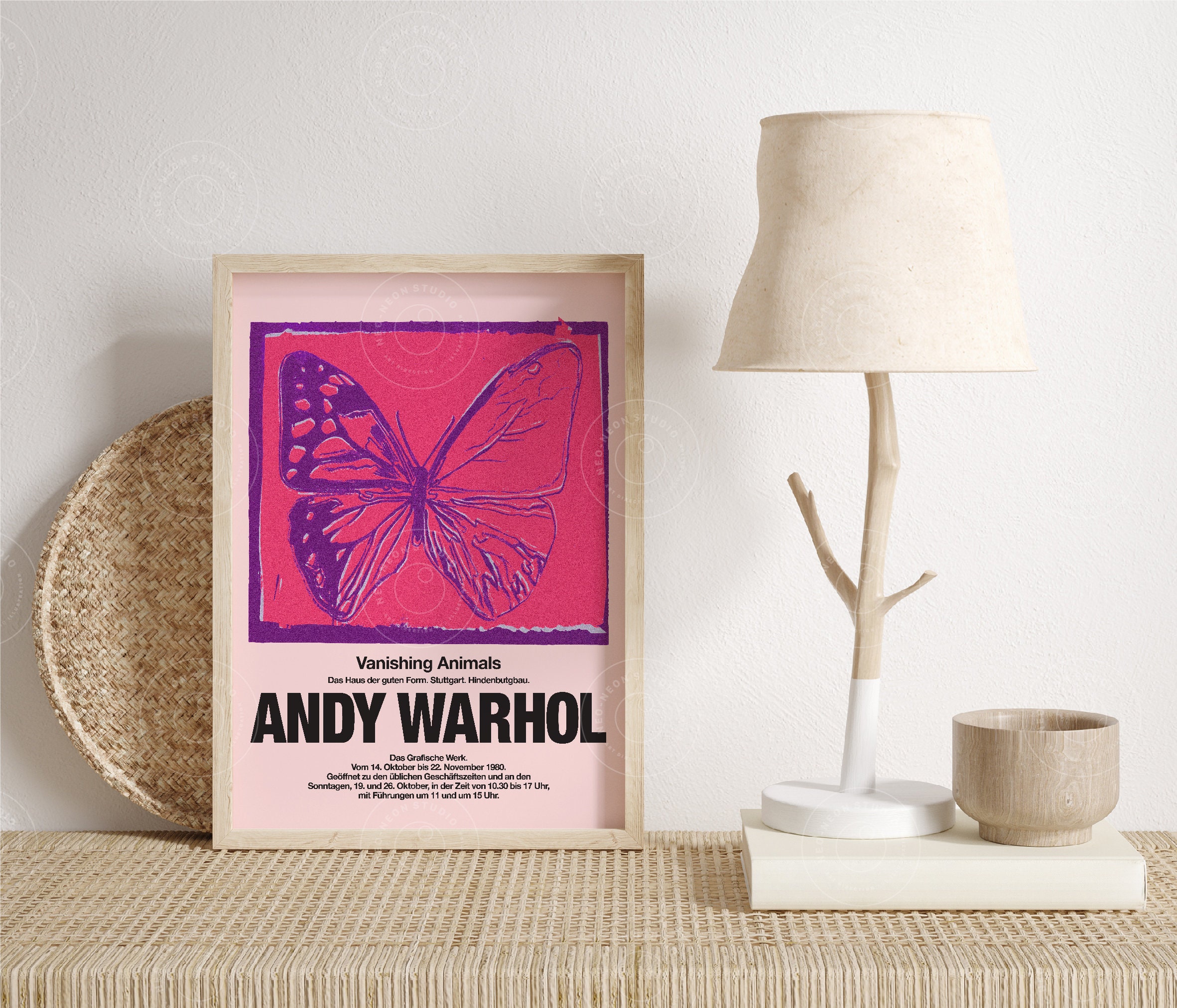 Andy Warhol Butterfly Print Andy Warhol Poster Warhol - Etsy
