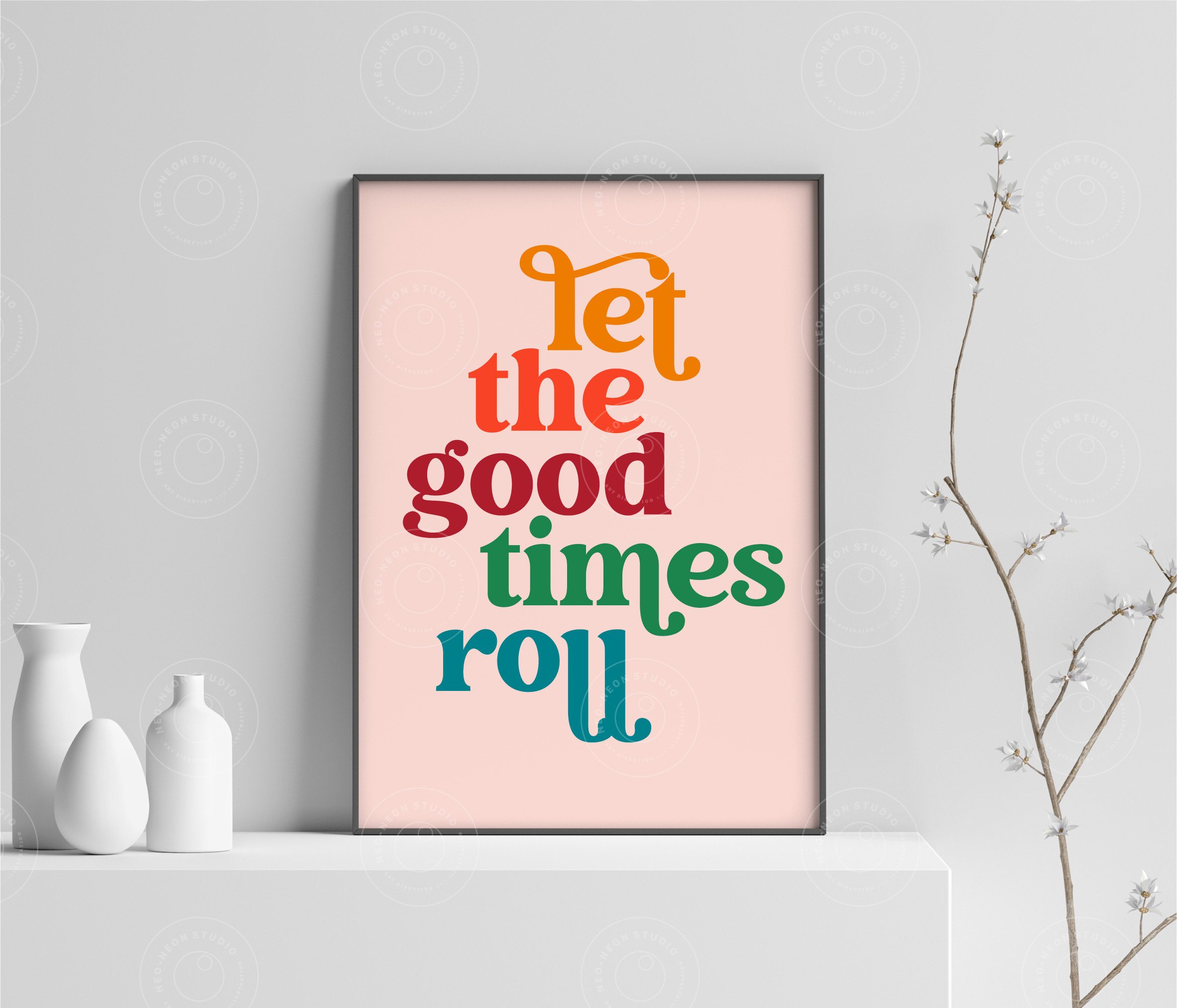 Let the Good Times Roll, Retro Wall Decor, Love Wall Decor ...