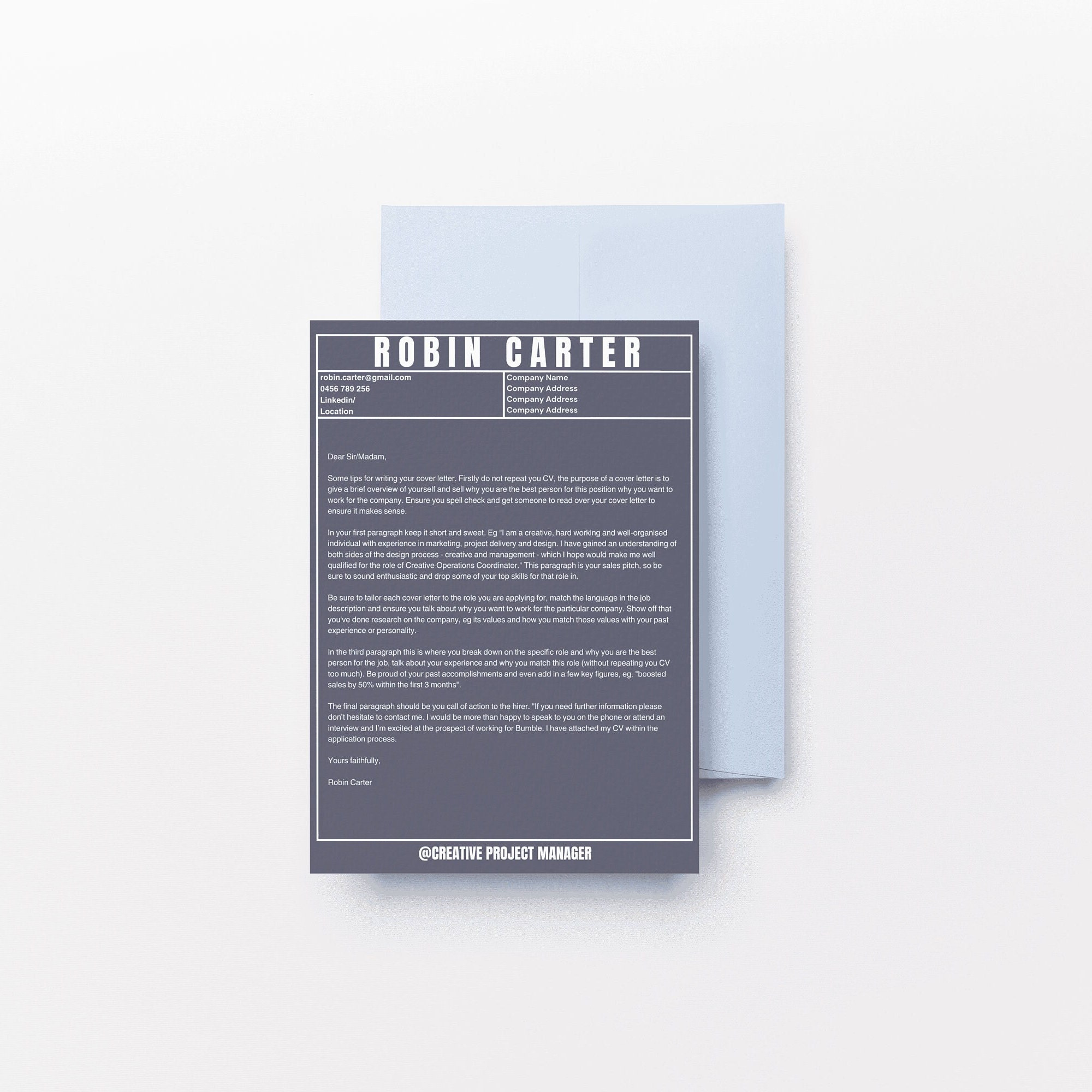 Resume CV Template, Creative Professional, Bold, Individual, Blue ...