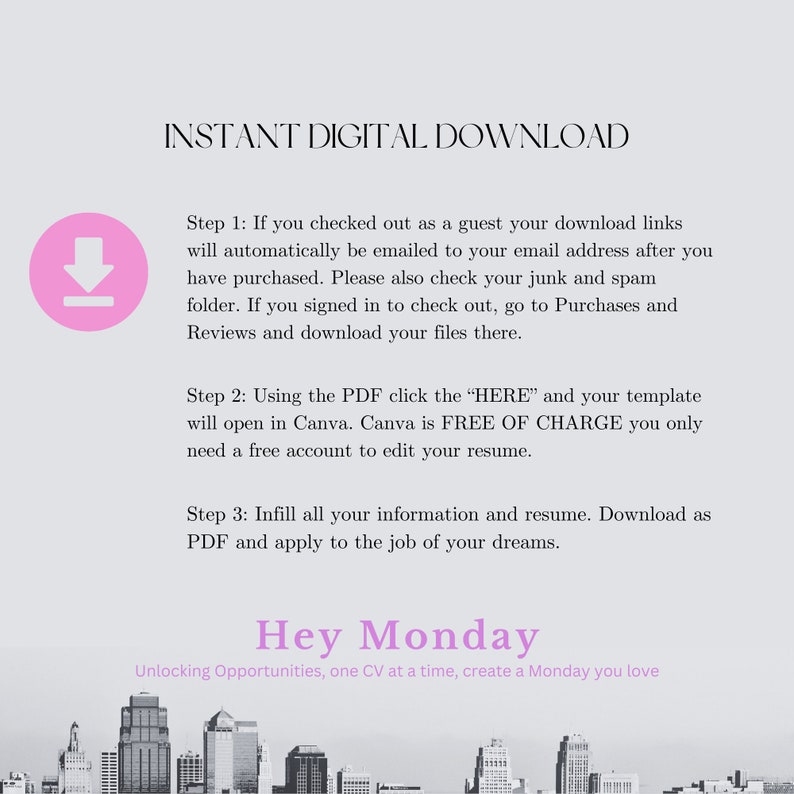 Resume CV Template, Creative Professional, Bold, Individual, Dusty Pink ...
