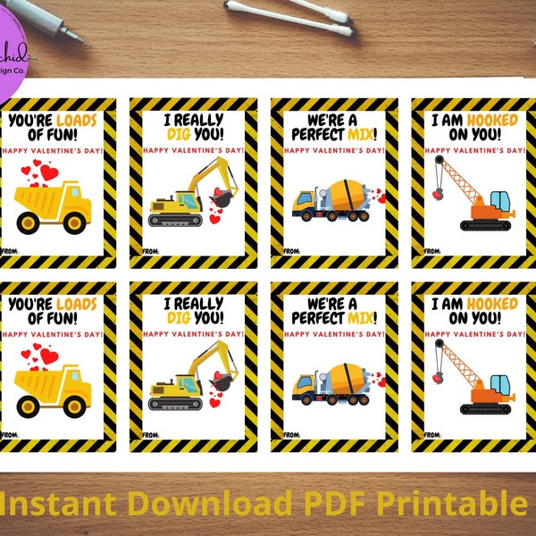 Construction Valentine - Etsy