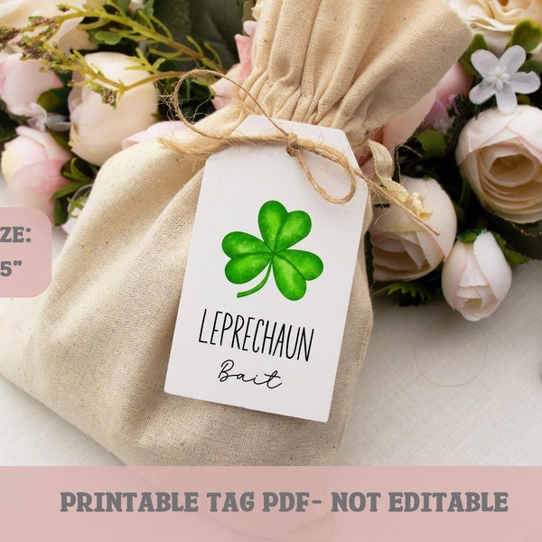 Leprechaun Bait Tag - Etsy