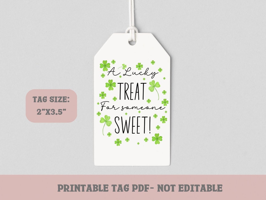St Patrick's Day Printable Tags, Simple St Patricks Day Tags ...