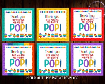 Pop It Gift Tag | Etsy