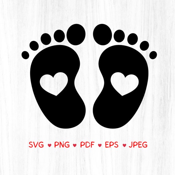 Baby Heart Stpes Baby Vector Cut File Instant Download SVG - Etsy