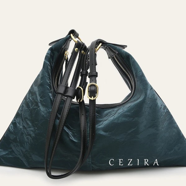 Burgundy Red Leather Buckle Bag - Etsy Canada