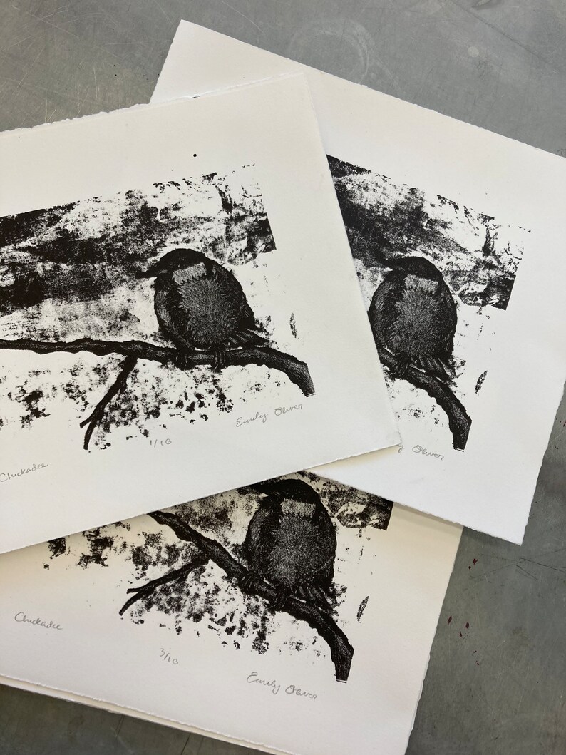Chickadee Print - Etsy