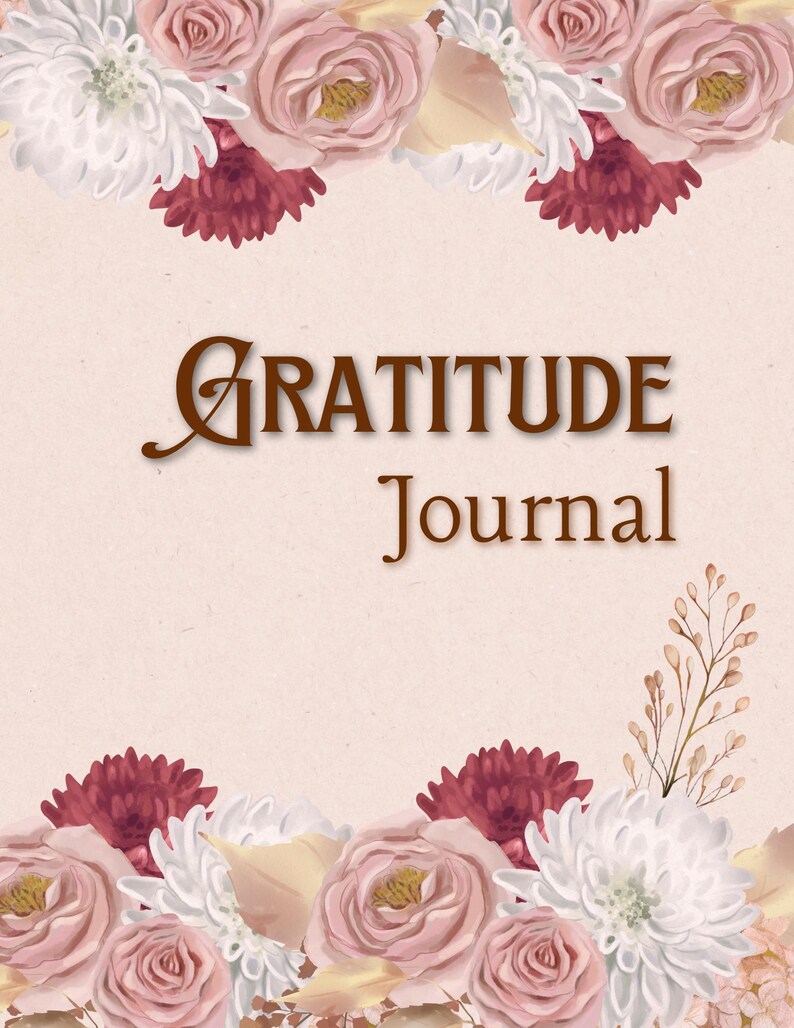 Gratitude Journal Printable Editable PDF – Daily Reflection ...