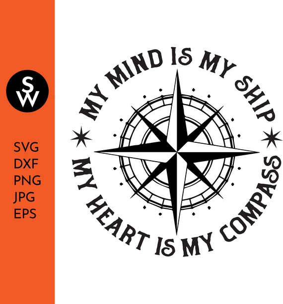 Compass Rose Svg Dxf Png Eps Jpg - Etsy