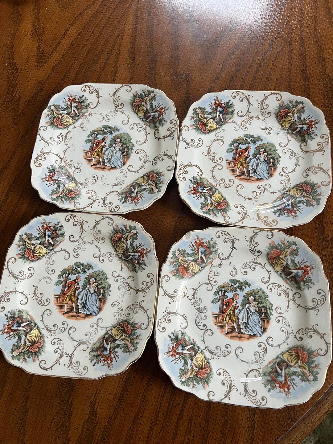 Hampton Rare Vintage Victorian Plate Scalloped 22k [4 Pieces] - Etsy