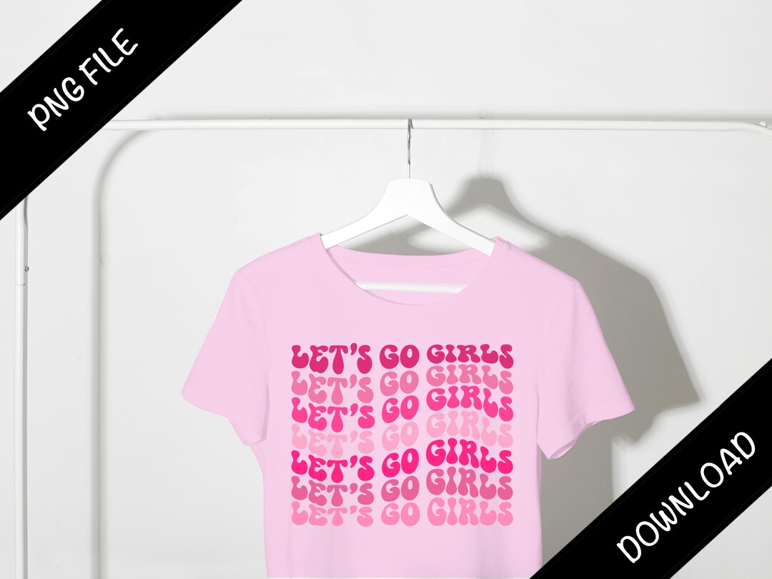 Pink Country Music Sublimation Shirt PNG Download Lets Go - Etsy