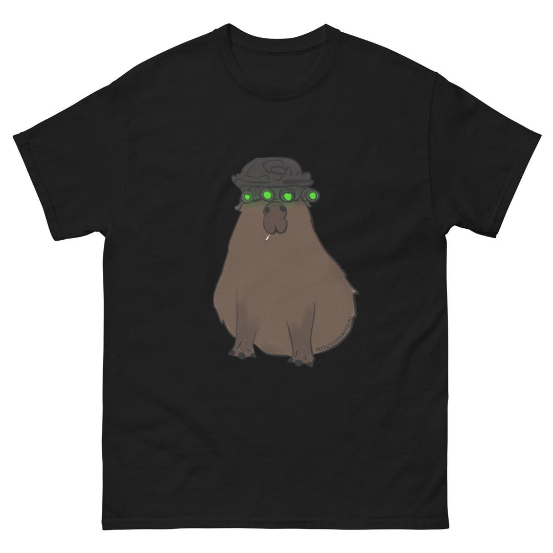 Capybara Military Funny Night Vision Unisex Classic Tee - Etsy