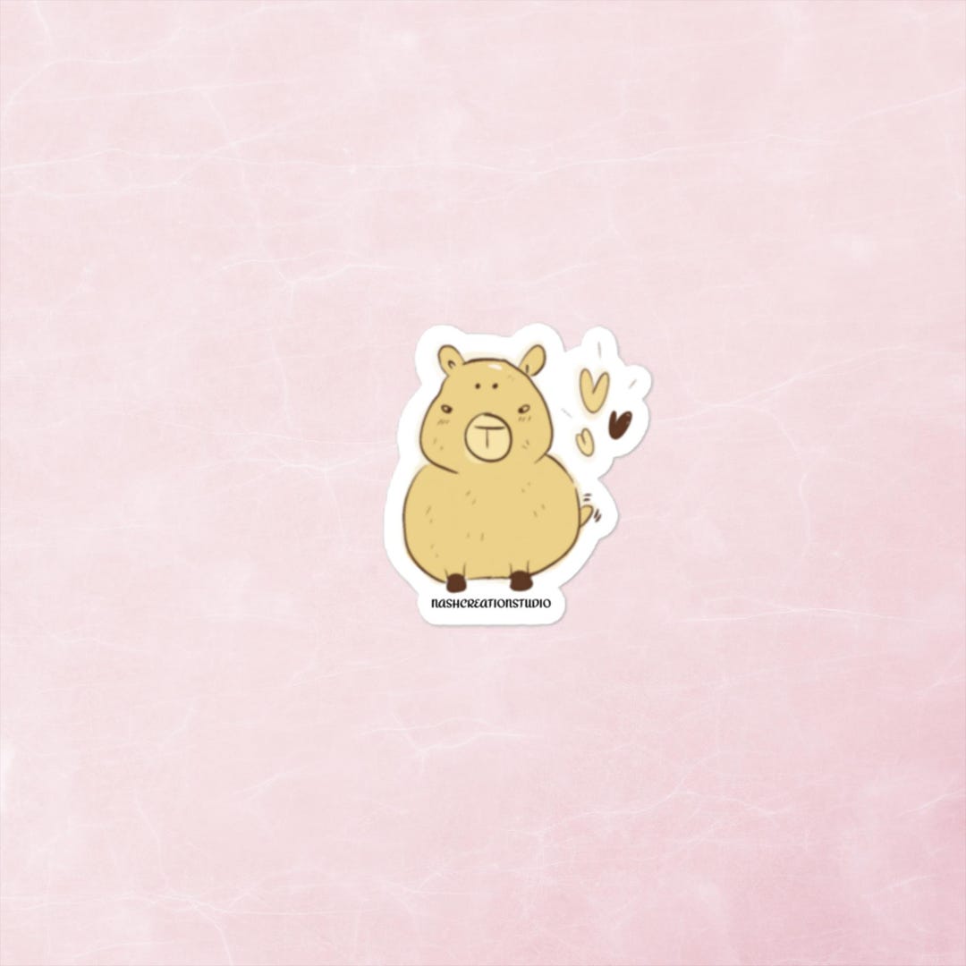Capybara Fruit Sticker "banana" - Etsy