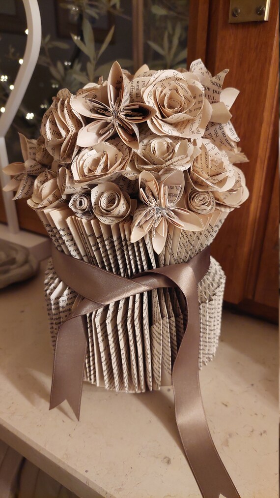 Flower Pot Made With the Book Folding Technique - Etsy